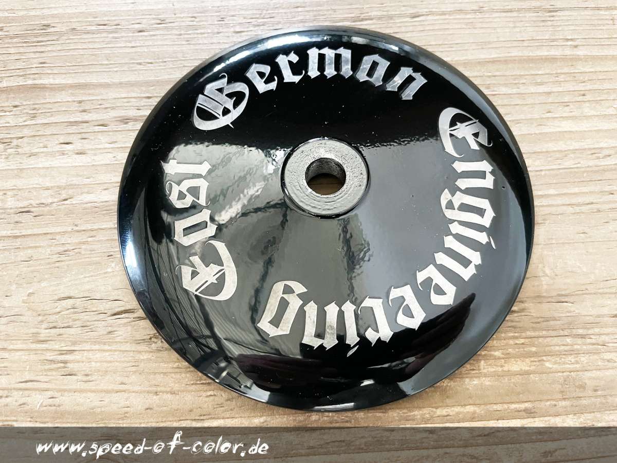 Simson Deckel für Radnabe vorn mit Motiv